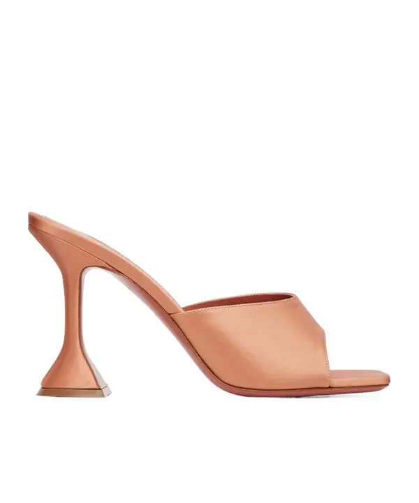 Amina Muaddi Lupita 95 High-heeled Sandals - Latte