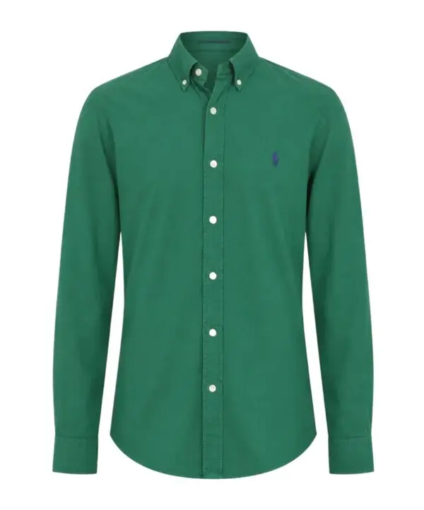 Polo Ralph Lauren Slim-fit Garment-dyed Shirt - Green