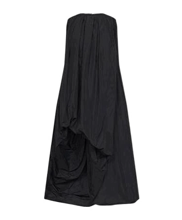 JIL SANDER Sleeveless Pleated Draped Maxi Dress - No