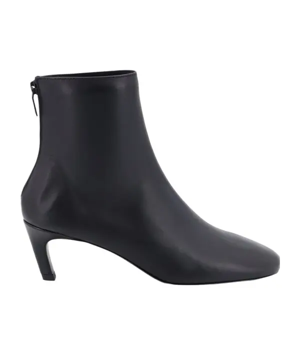 TOTEME Stiletto-heel Zipped Ankle Boots - Black