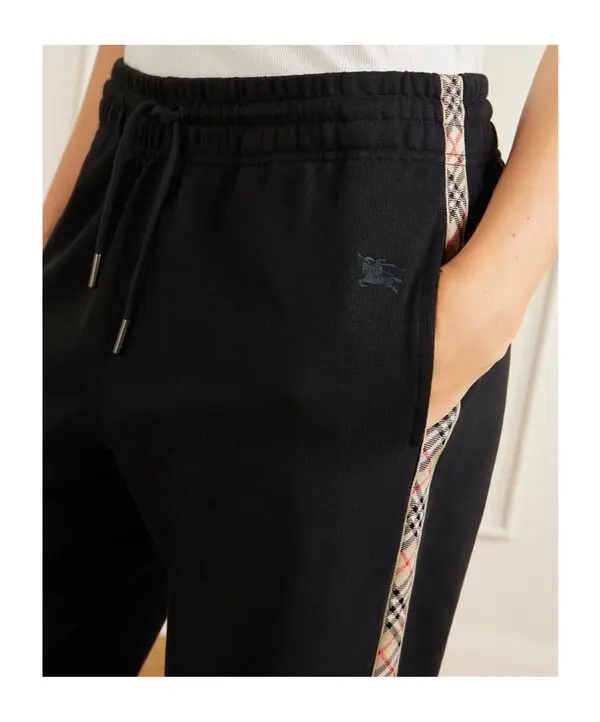 Burberry Drawstring Jogger Pants With Monogram Detail