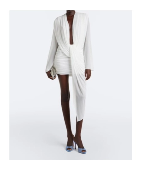 Christopher Esber Ripple Draped Asymmetric Minidress