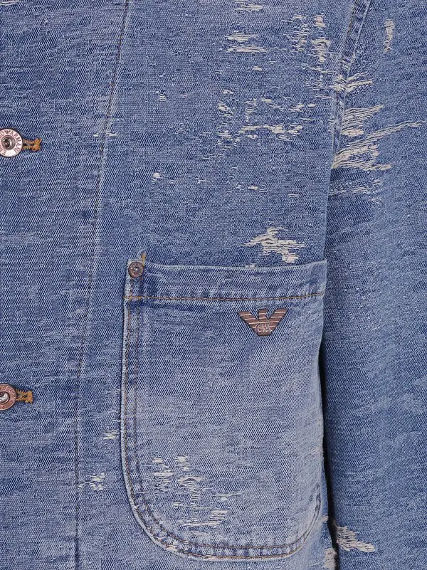 Emporio Armani Single-breasted Denim Jacket