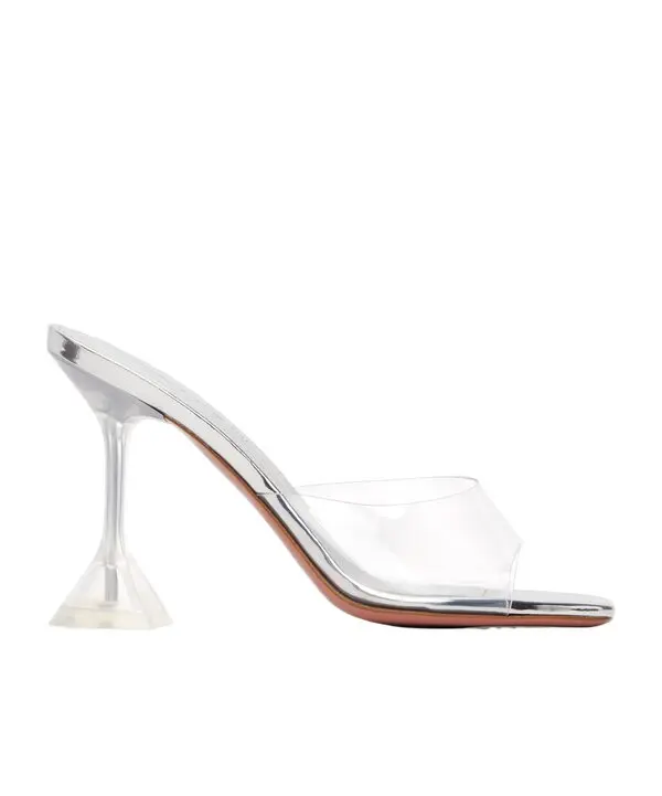 Amina Muaddi Lupita 95 High-heeled Sandals - Transparent Color