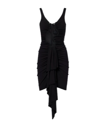 Christopher Esber Salacia Ruched Jersey Minidress - Black