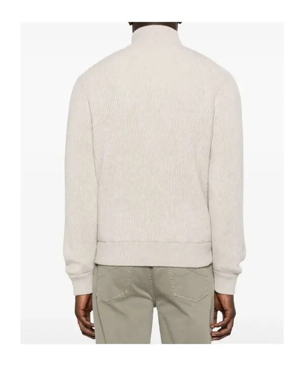 Brunello Cucinelli High-neck Buttoned Jacket - Gray