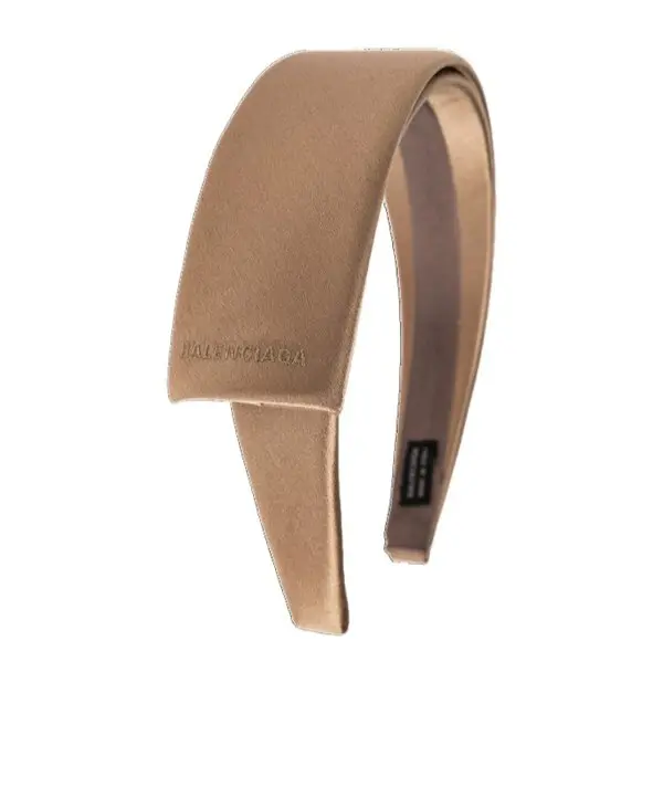 Balenciaga Logo Embroidered Padded Headband - No