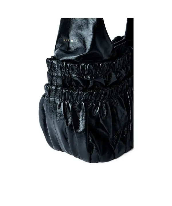 Marni Gathered Leather Tote