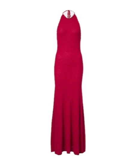 Christopher Esber Beach Quarth Embellished Cotton-blend Gown - Red