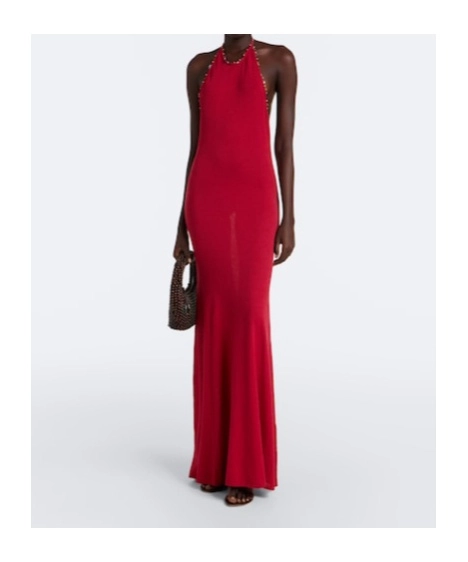 Christopher Esber Embellished Cotton-blend Maxi Gown