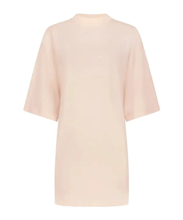 Loulou De Saison Ayaz Lds Crew Neck Mini Dress - Nude