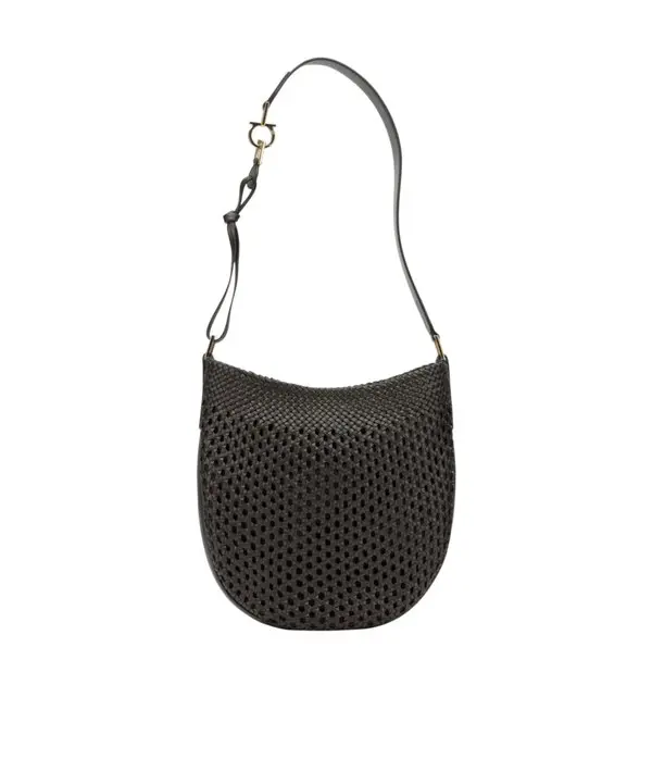 FERRAGAMO Hobo Smile' Small Shoulder Bag - Brown