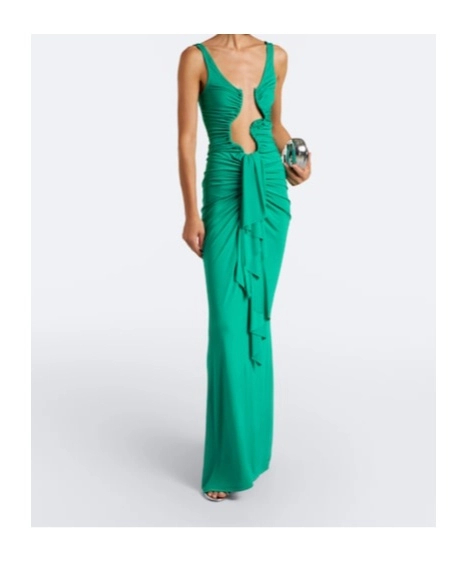 Christopher Esber Salacia Ruched Jersey Maxi Dress