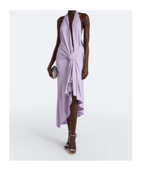 Christopher Esber Spire Cascade Draped Midi Dress