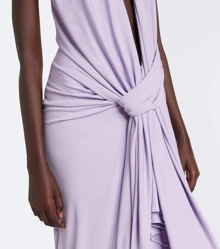 Christopher Esber Spire Cascade Draped Midi Dress