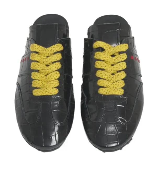Marni Embossed Leather Softy Soccer Slip-on Sneakers