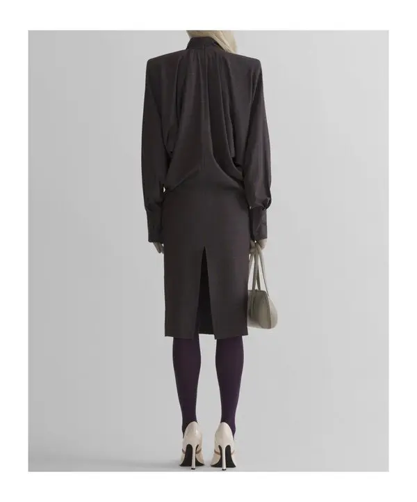 MUGLER Midi Bat Sleeves Dress