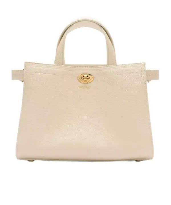 Burberry Mini Cotswolds Check Tote - Soap Beige