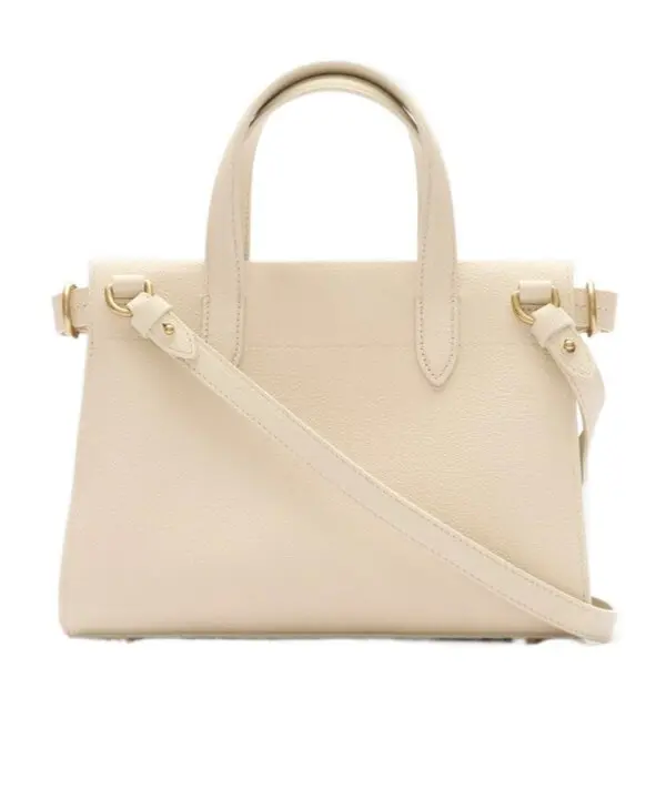 Burberry Mini Cotswolds Check Tote - Soap Beige
