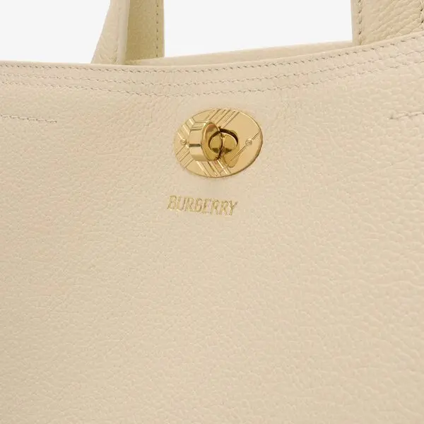 Burberry Mini Cotswolds Check Tote - Soap Beige