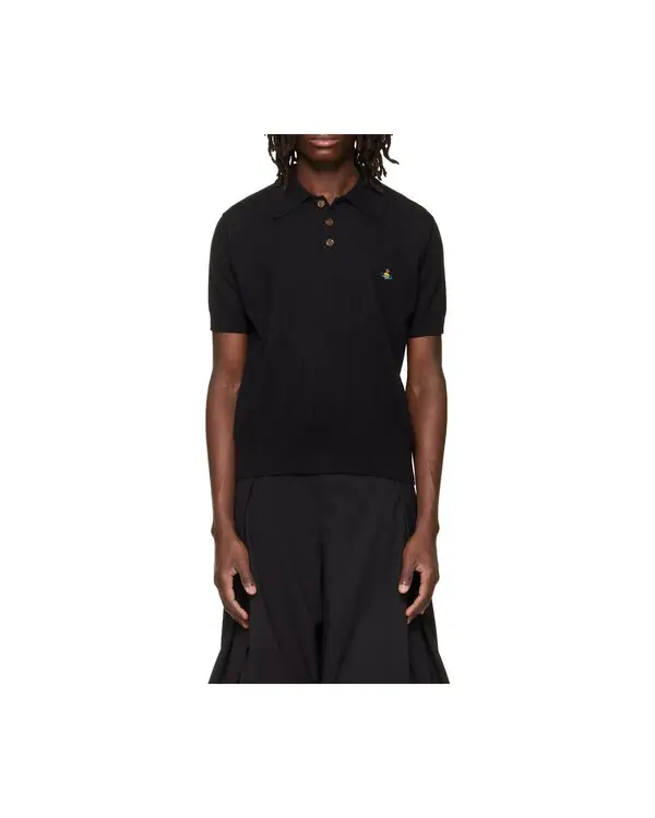 VIVIENNE WESTWOOD Orb Embroidered Polo Shirt