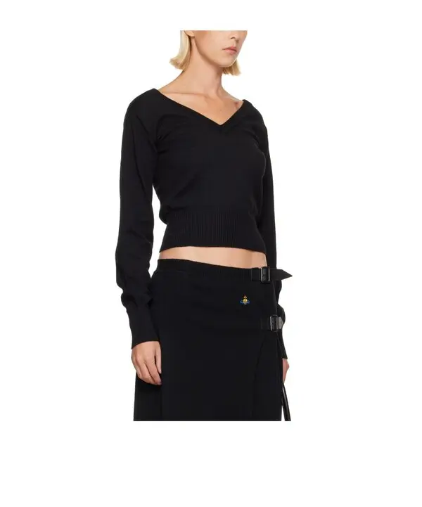 VIVIENNE WESTWOOD Beatrice V-neck Knitted Sweater