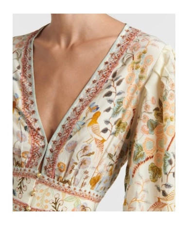 Camilla Printed Tiered Silk Maxi Dress