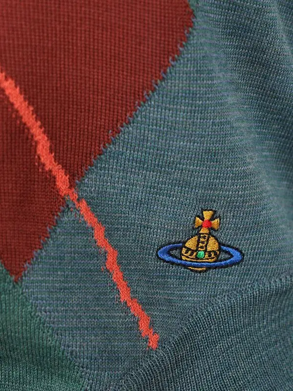 VIVIENNE WESTWOOD Argyle Bodice Knitted Top