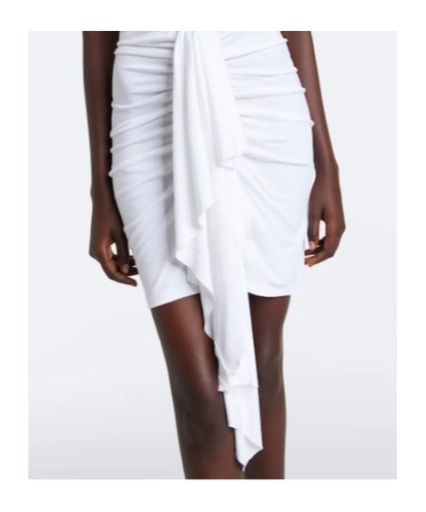 Christopher Esber Salacia Ruched Jersey Mini Dress - White