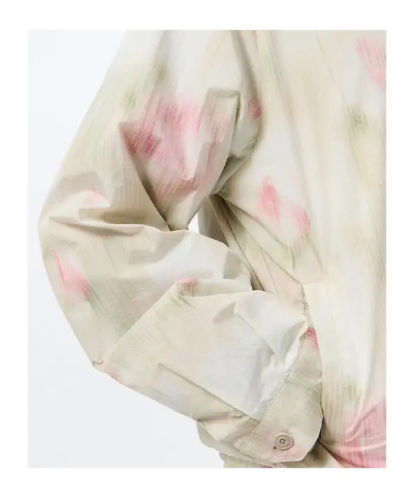 Our Legacy Casino Floral Print Ripstop Zip-up Jacket - Nude