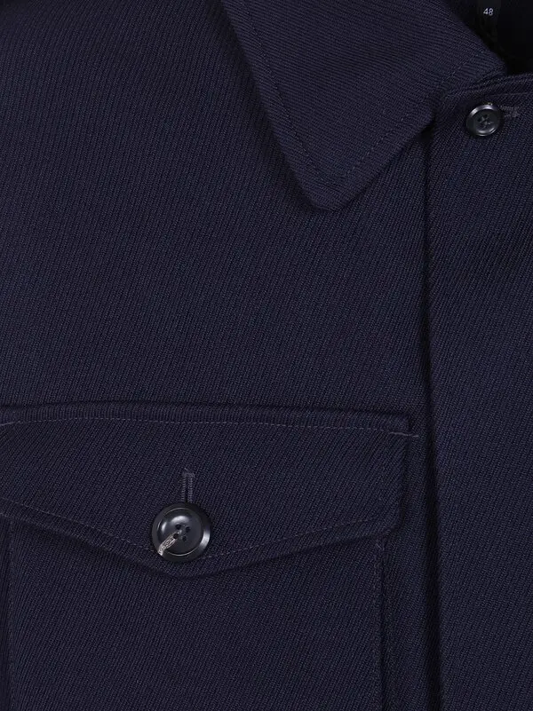 Emporio Armani Long-sleeved Casual Jacket With Flap Pockets