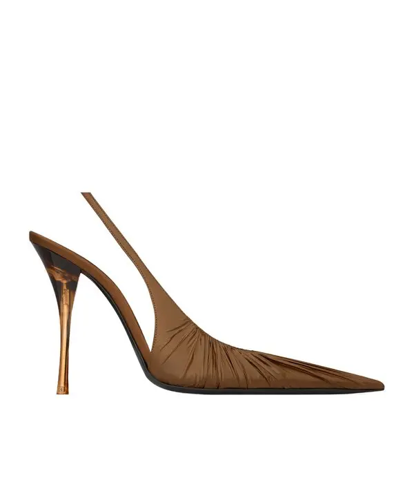 Saint Laurent Pointed-toe High-heeled Sandals