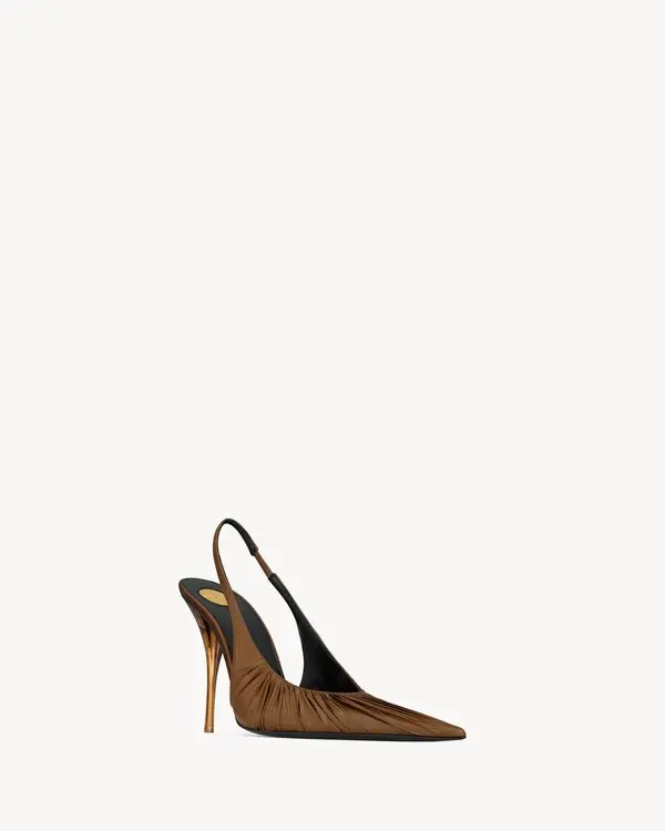 Saint Laurent Pointed-toe High-heeled Sandals