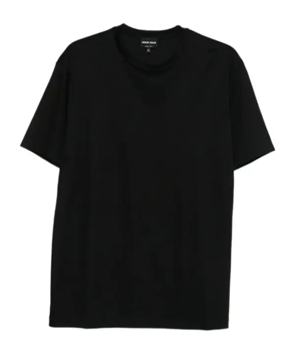 Giorgio Armani Crewneck Jersey T-shirt - Black