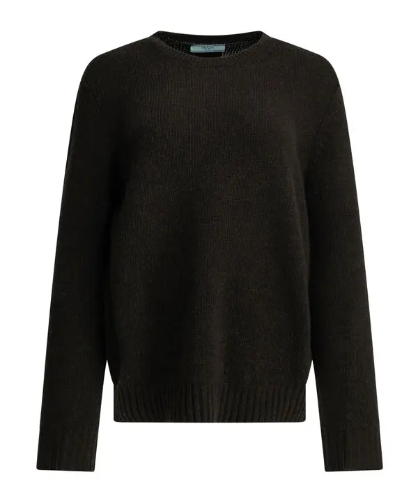 Prada Long-sleeve Knit Top - Black