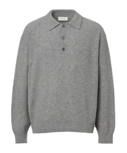 FRAME Wool Polo Sweater