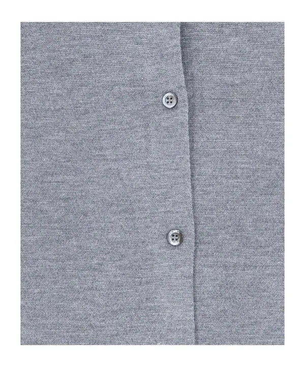 Aspesi Single-breasted Long-sleeve Knit Top