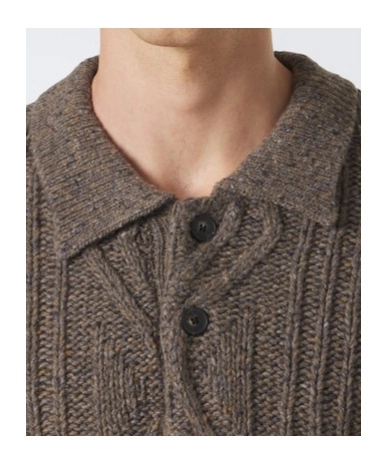 FRAME Cable-knit Wool And Alpaca-blend Polo Sweater