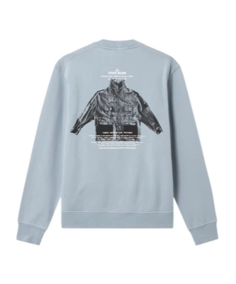 Stone Island Regular Fit Crewneck Sweatshirt With Archivio Print