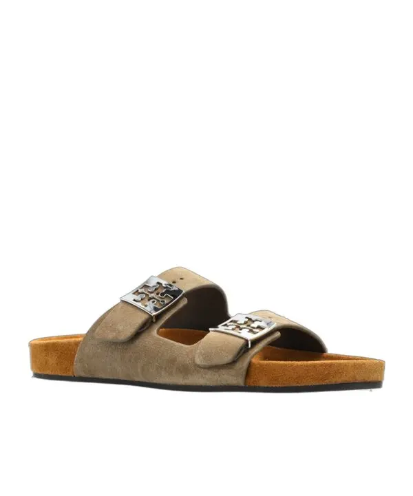 Tory Burch Suede Slides Mellow