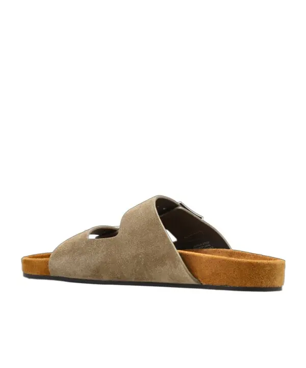 Tory Burch Suede Slides Mellow