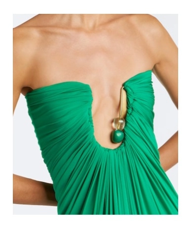 Christopher Esber Helix Crystal Gathered Gown