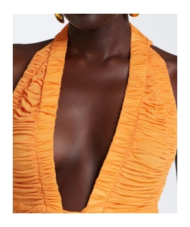 Christopher Esber Orion Ruched Halterneck Gown