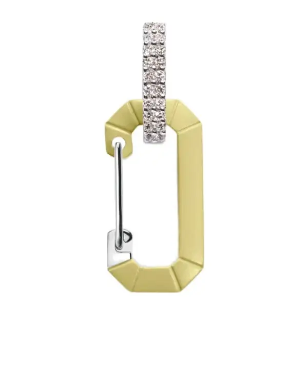 EERA Chiara Small Single Diamond Earring In 18k Gold - Yellow