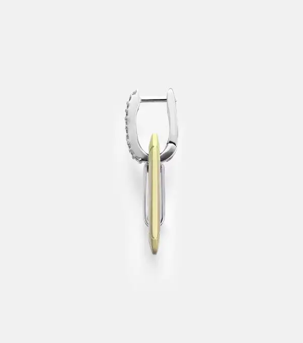 EERA Chiara Small Single Diamond Earring In 18k Gold