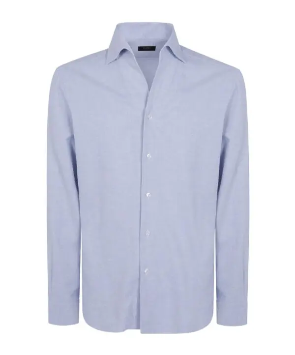 BARBA NAPOLI Long-sleeved Shirt - Light Blue