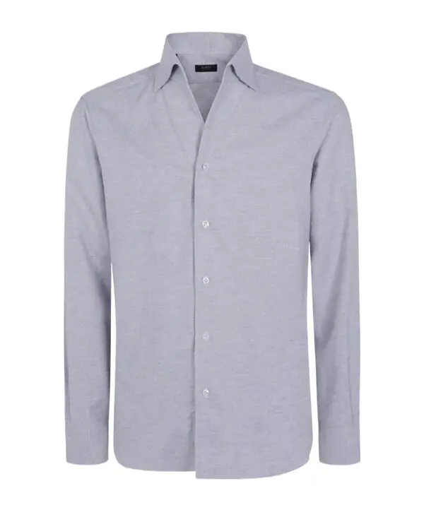BARBA NAPOLI Long-sleeved Shirt - Light Grey