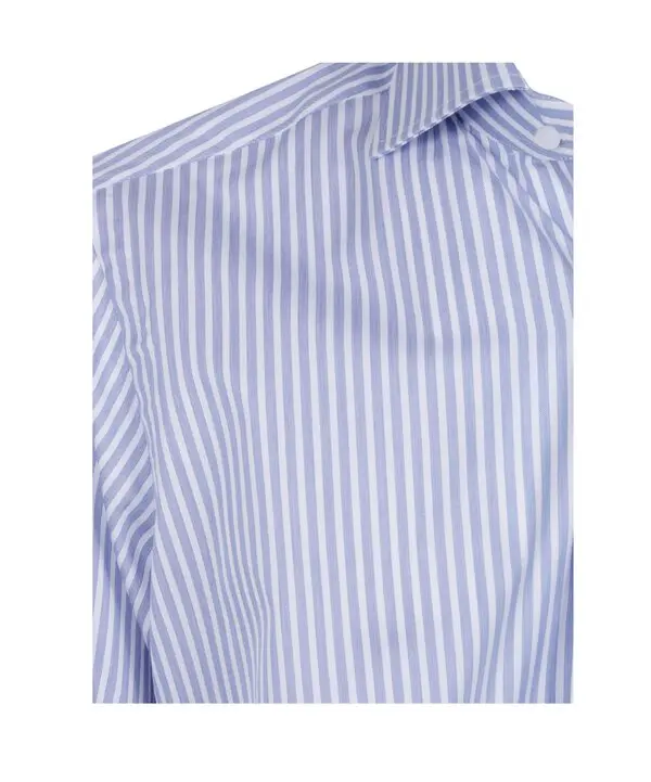 BARBA NAPOLI Striped Shirt - Light Blue