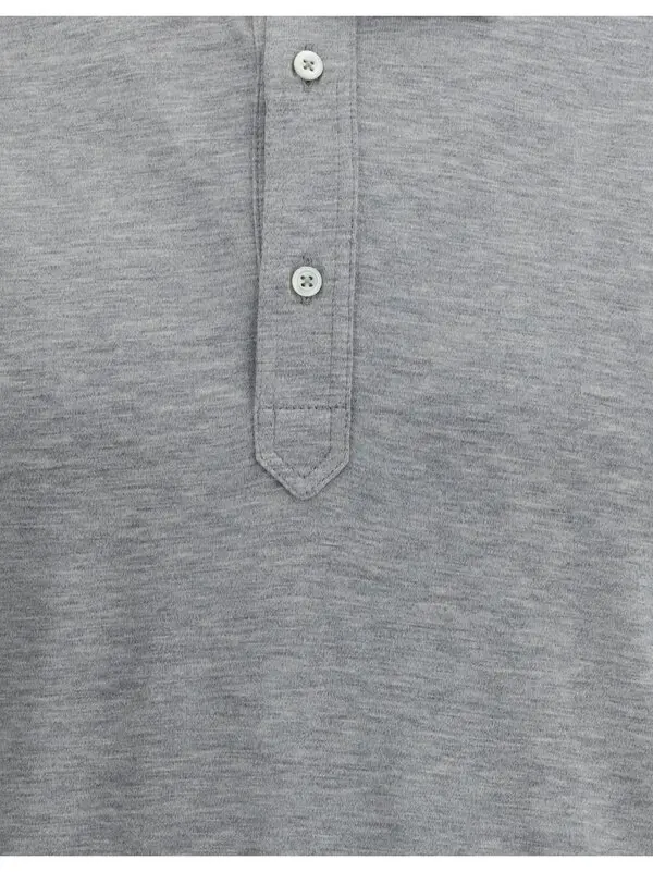 Brunello Cucinelli Contrast-trim Short-sleeved Polo Shirt