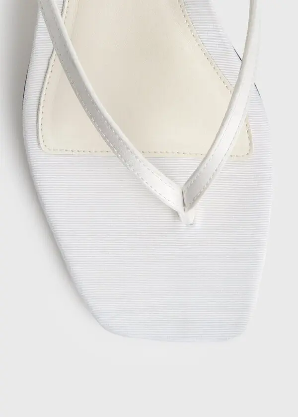 TOTEME Slingback Satin Flip Flops